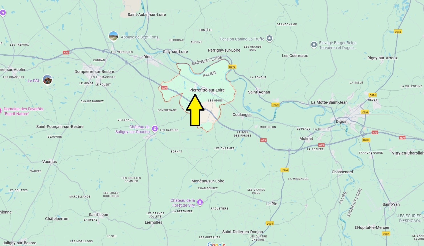 Où se trouve Pierrefitte-sur-Loire? Où se situe Pierrefitte-sur-Loire ...